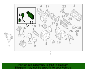 27280-ZE80A - Evaporator Assembly Official Nissan Parts Store