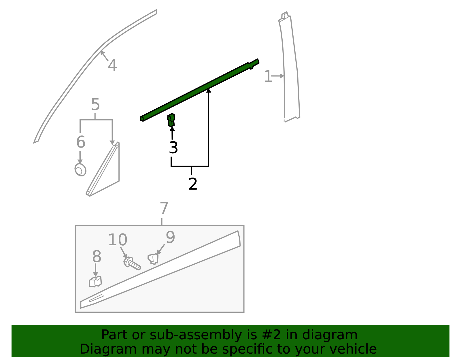 72410-TX4-A01 - High-Quality Belt Molding for 2013-2018 Acura RDX ...
