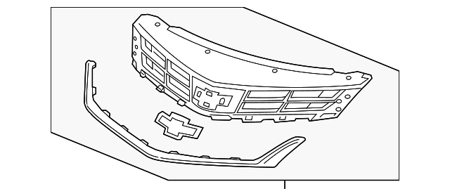 Front Upper Grille 84320823 | Capital Chevy Parts