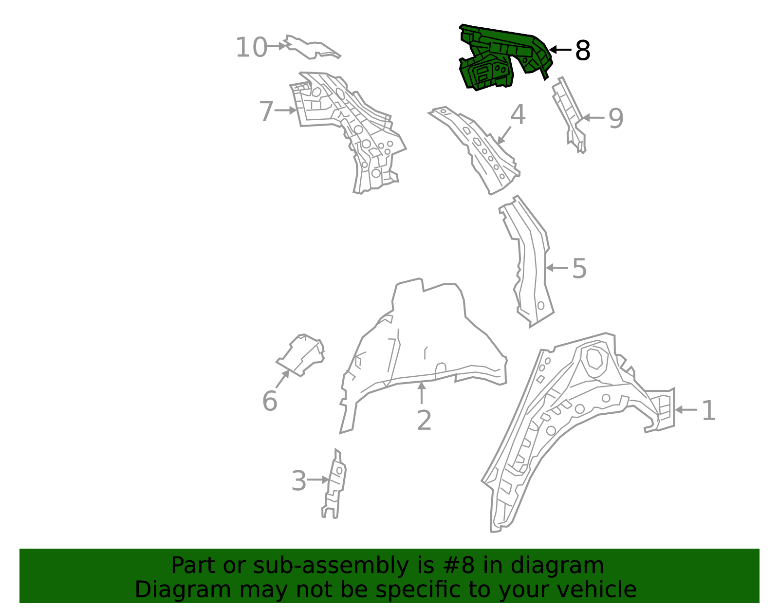 2018-2022 Toyota C-HR Upper Panel 61704-F4010 | MotorMotor
