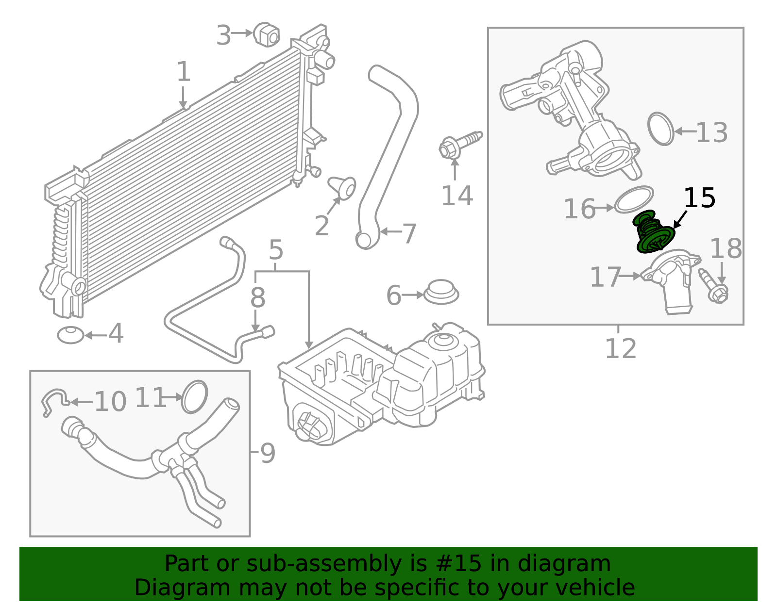 2011-2025 Ford Motorcraft™ Thermostat RT-1255 | OEM Parts Online