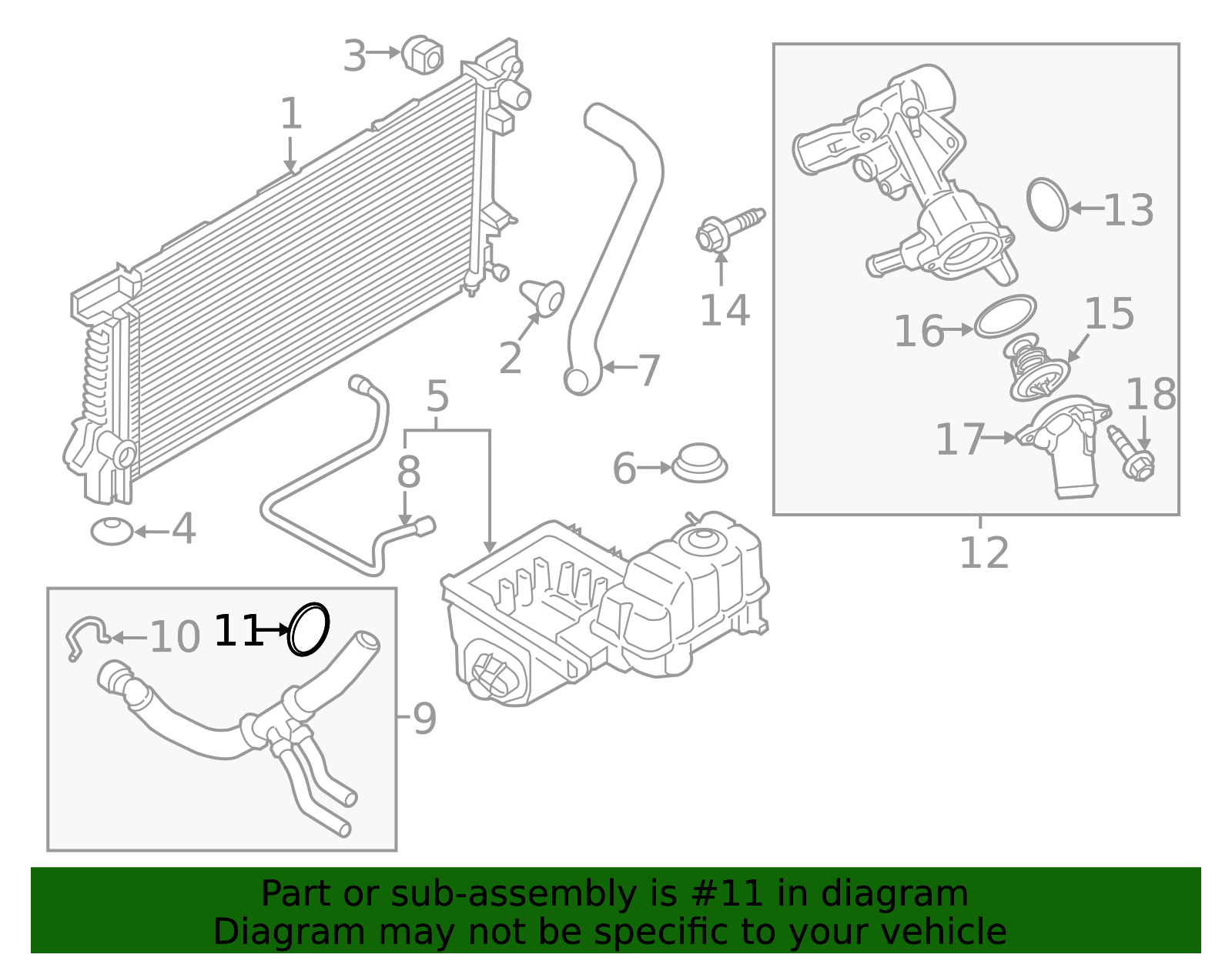 Motorcraft Radiator Coolant Hose Seal RTS-1073 | OEM Parts Online