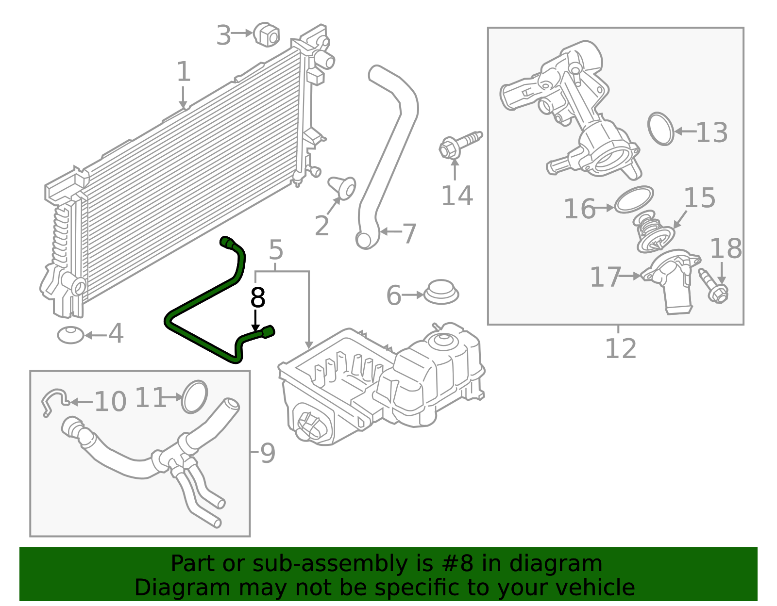 2011-2017 Ford Overflow Hose BL3Z-8075-A | OEM Parts Online