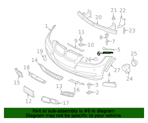 51117134097 - 2006-2012 BMW Upper Support Insert (51-11-7-134-097 ...