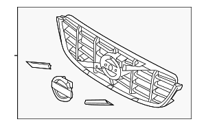 31284337 - Grille Assembly - 2010-2013 Volvo XC60 | Volvo OEM Parts Direct