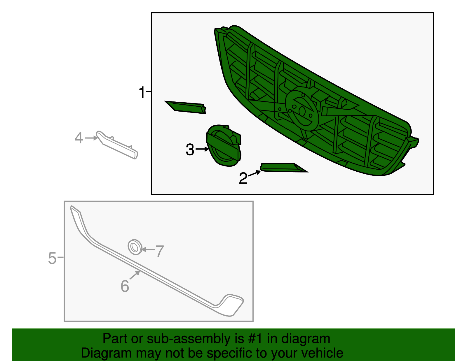 Genuine Grille Assembly for 2010 Volvo XC60 | Part# 30764556 | Over 30% ...