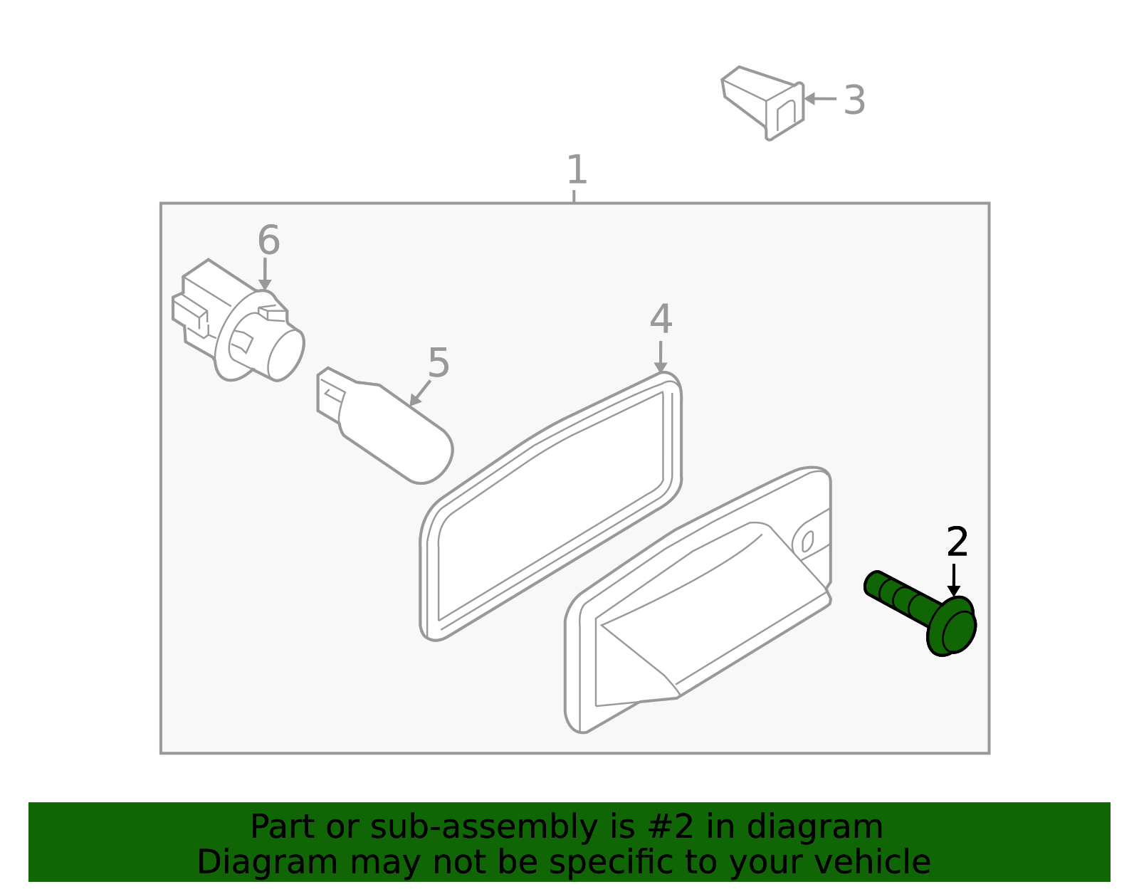 2000-2019 Nissan License Lamp Screw 01456-00441 | TascaParts.com