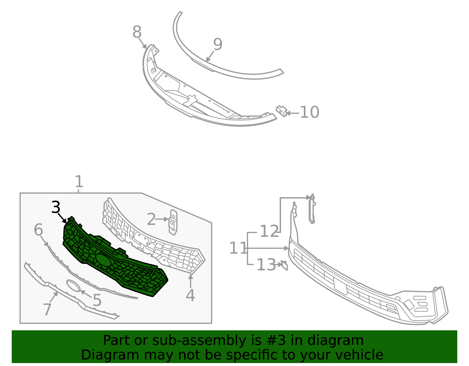 86351-P2100 - Grille 2021-2023 Kia Sorento | Kia.Parts Store