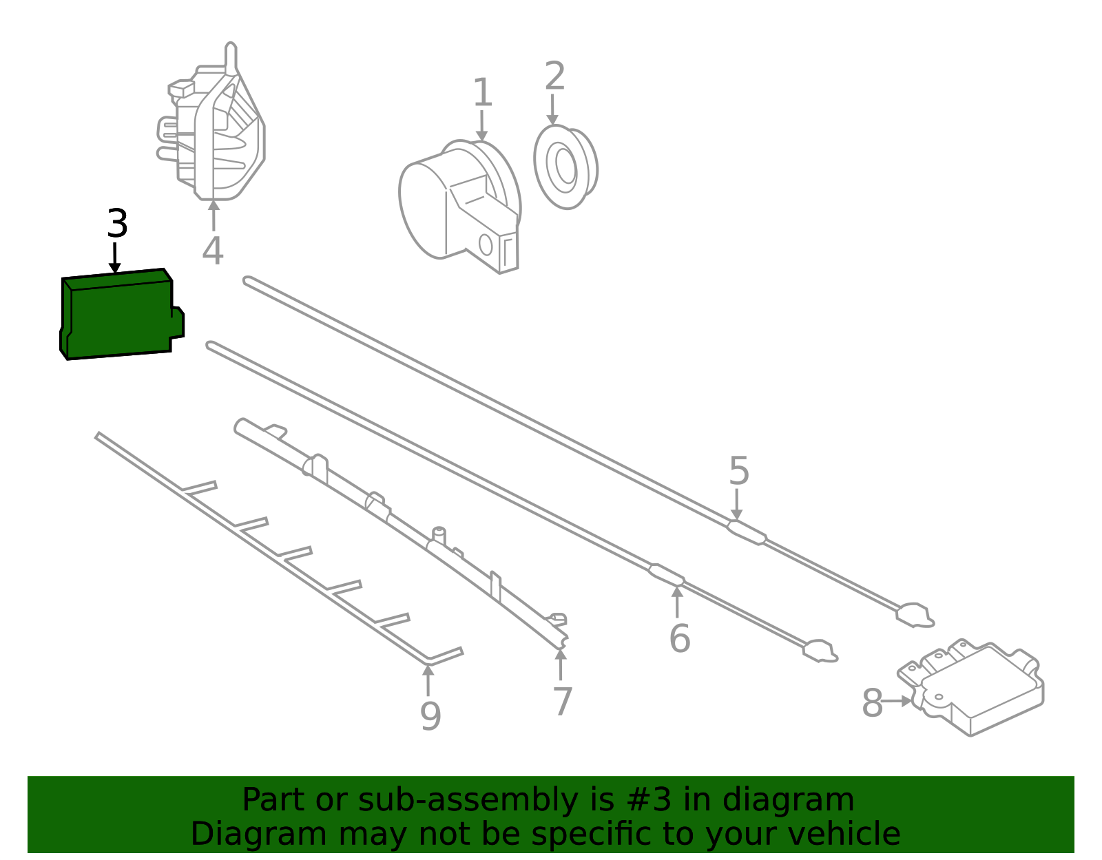 2025 Mercedes-Benz Blind Spot Radar 000-900-57-50 | Parts Performance ...