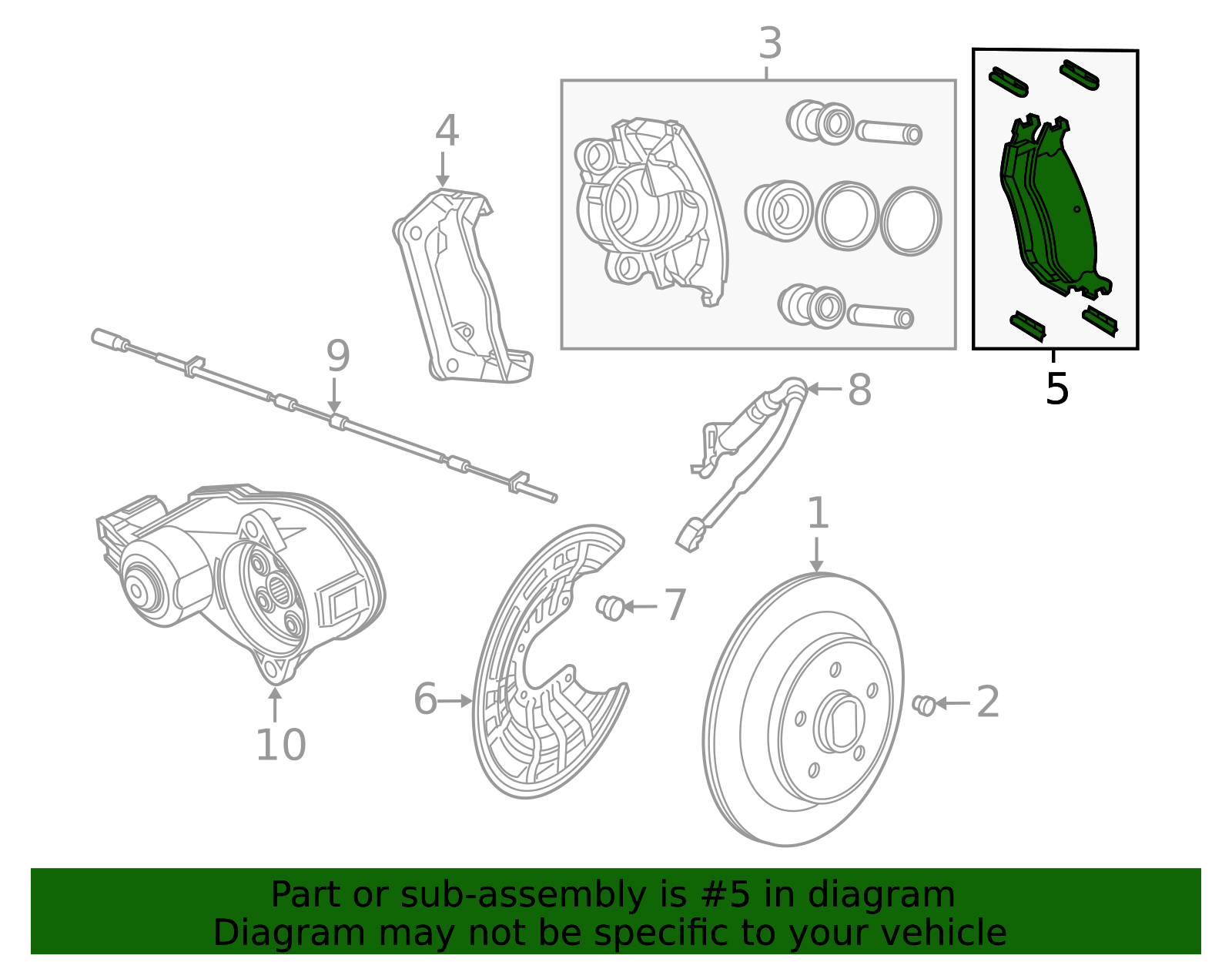 68412365AC - Disc Brake Caliper Adapter - 2019 2020 Ram 1500 | Mopar ...
