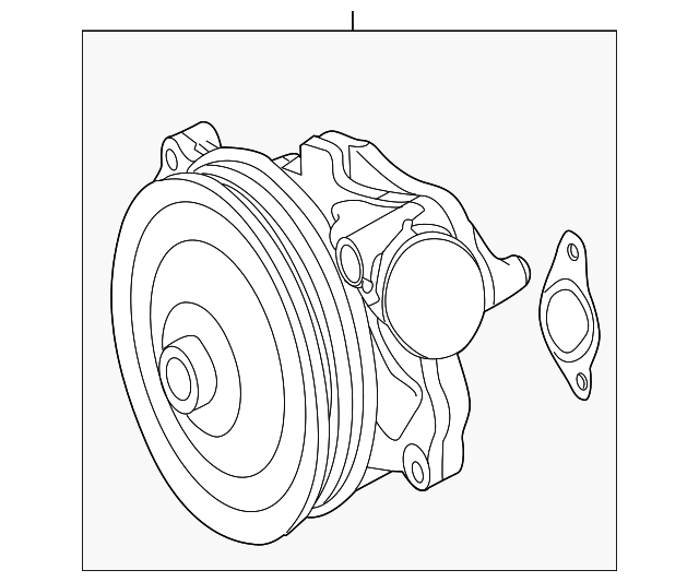 2010-2025 Jaguar Water Pump Assembly AJ813909 | OEM Parts Online