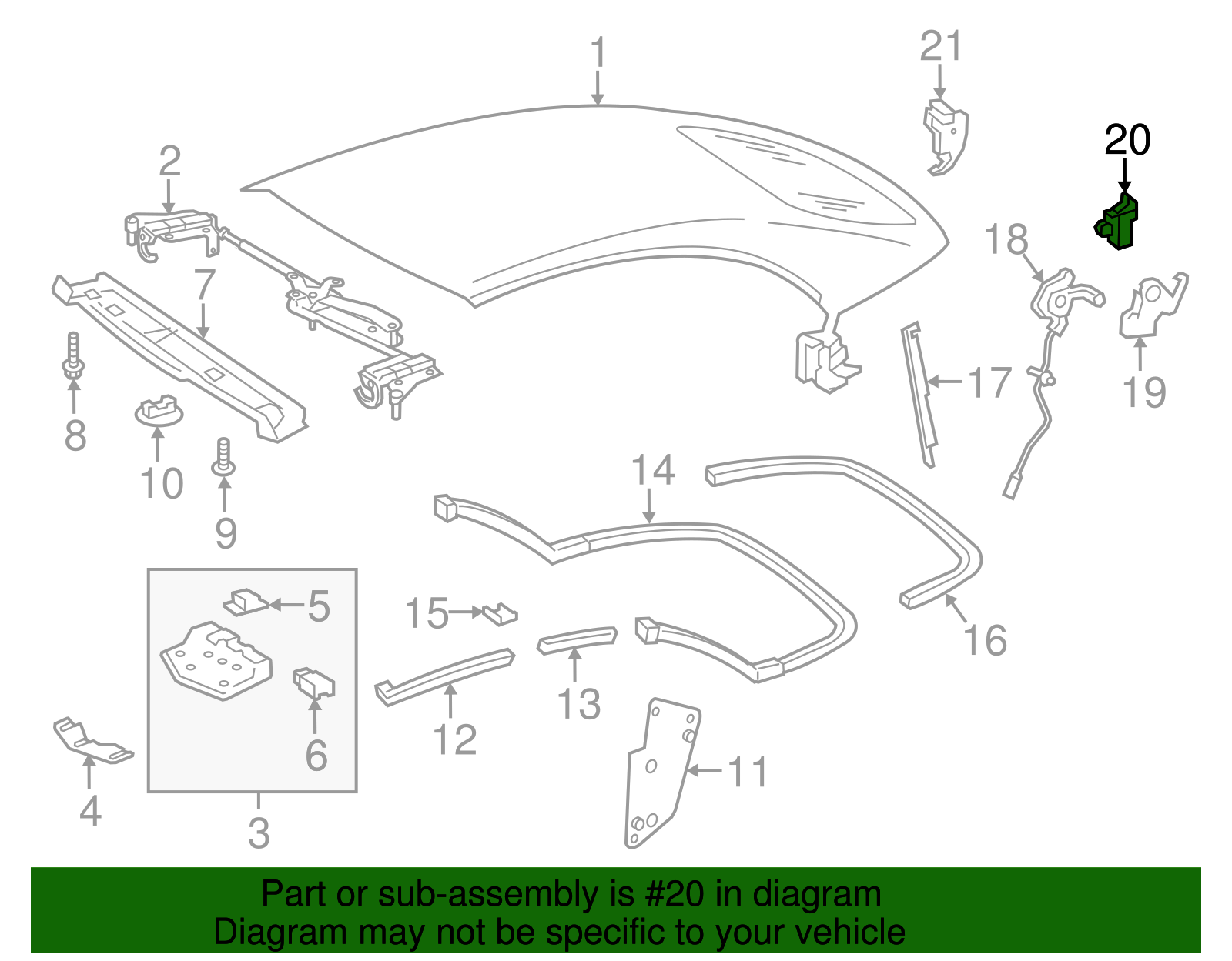 207-820-79-10 - Convertible Top Switch 2011-2017 Mercedes-Benz ...