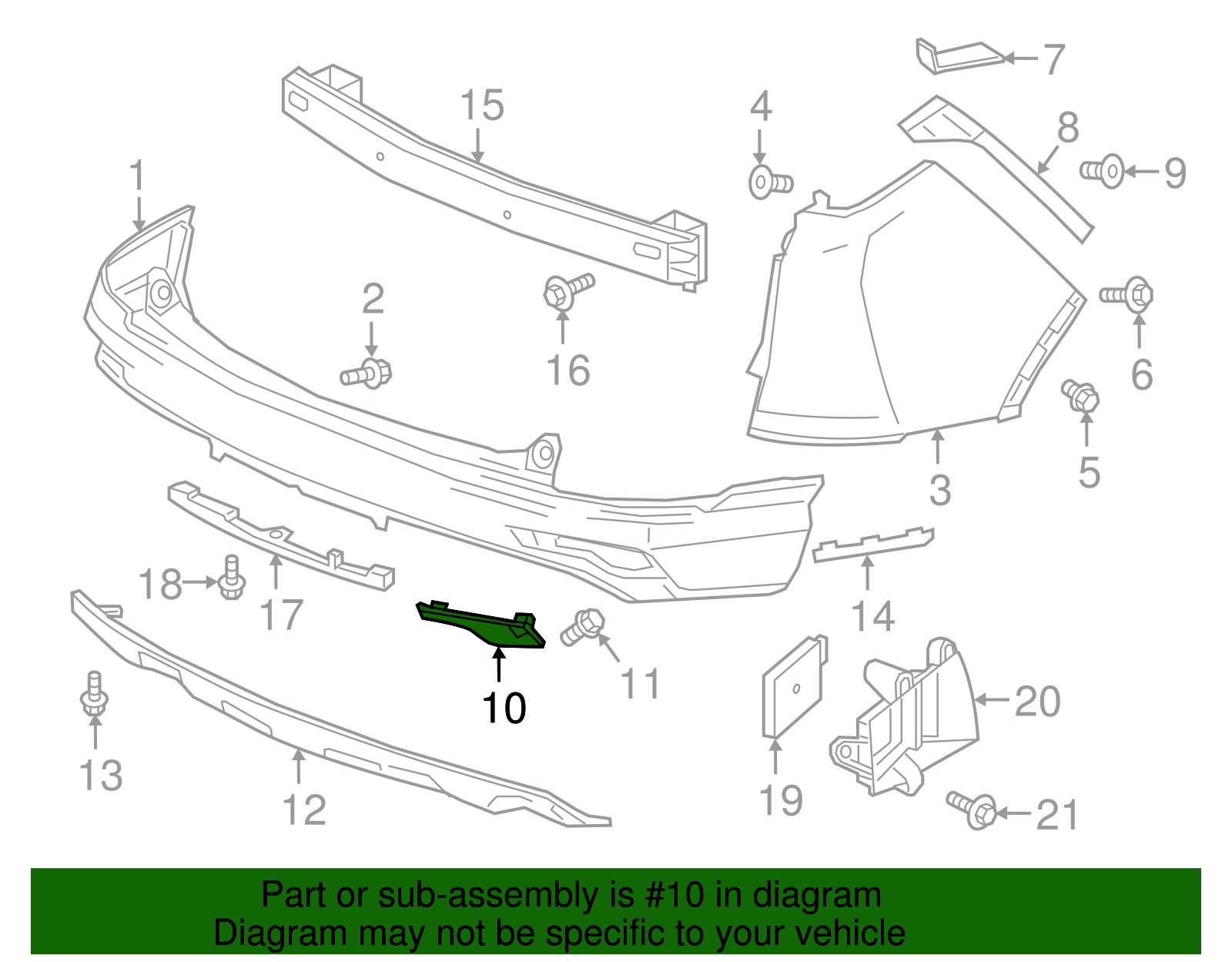 34550-TLA-A01 - Reflector 2017-2019 Honda CR-V | Honda Parts Online