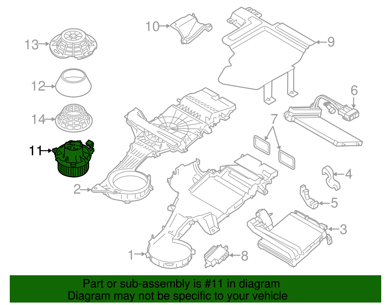 Genuine OEM Ford Part - Blower Motor DV6Z-19805-A | Genuine OEM Ford ...