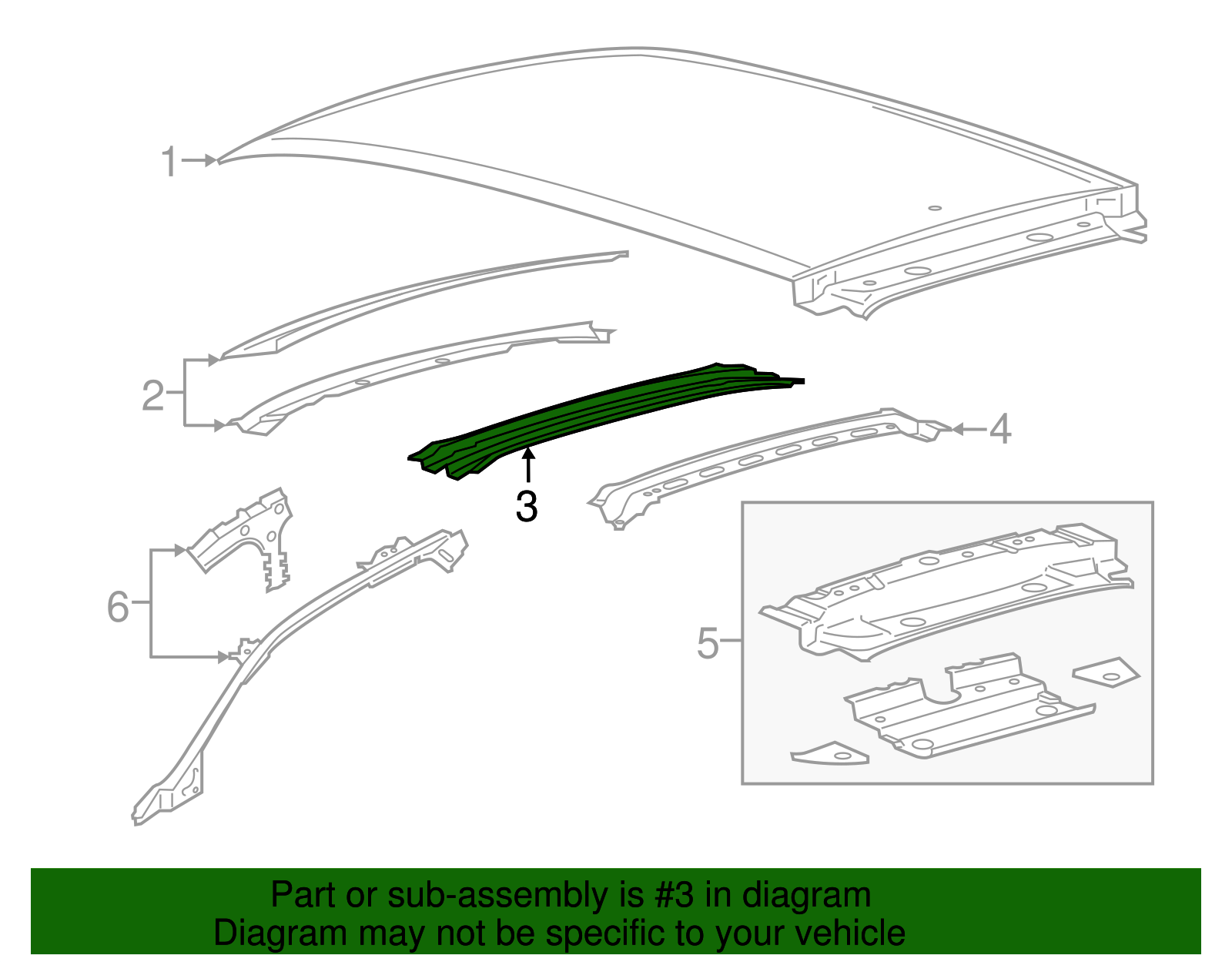 2015-2024 Ford Edge Front Bow FT4Z-5851272-A | Miracle Ford Parts