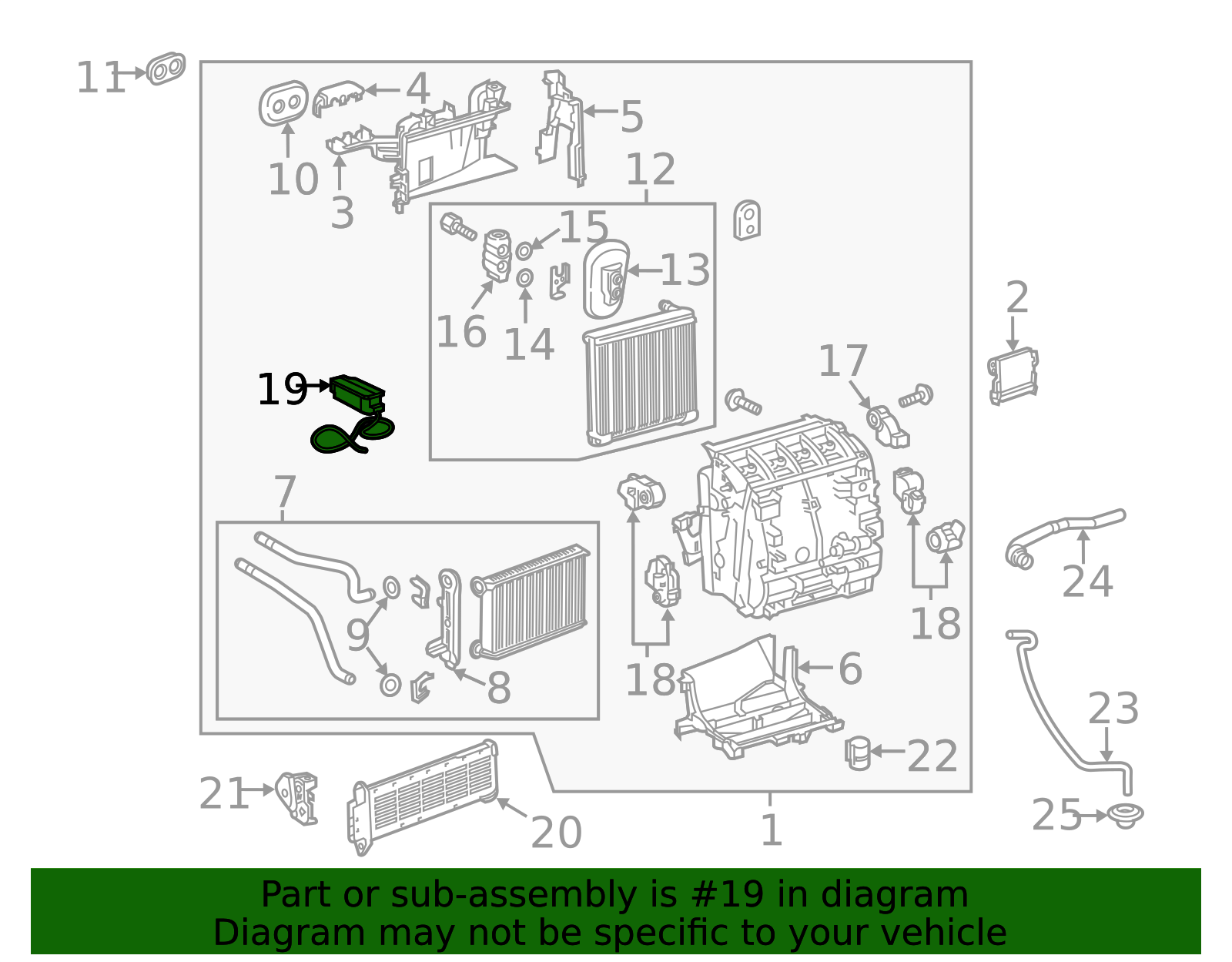 88898-F4010 - A/C Evaporator Temperature Sensor 2018-2022 Toyota C-HR ...