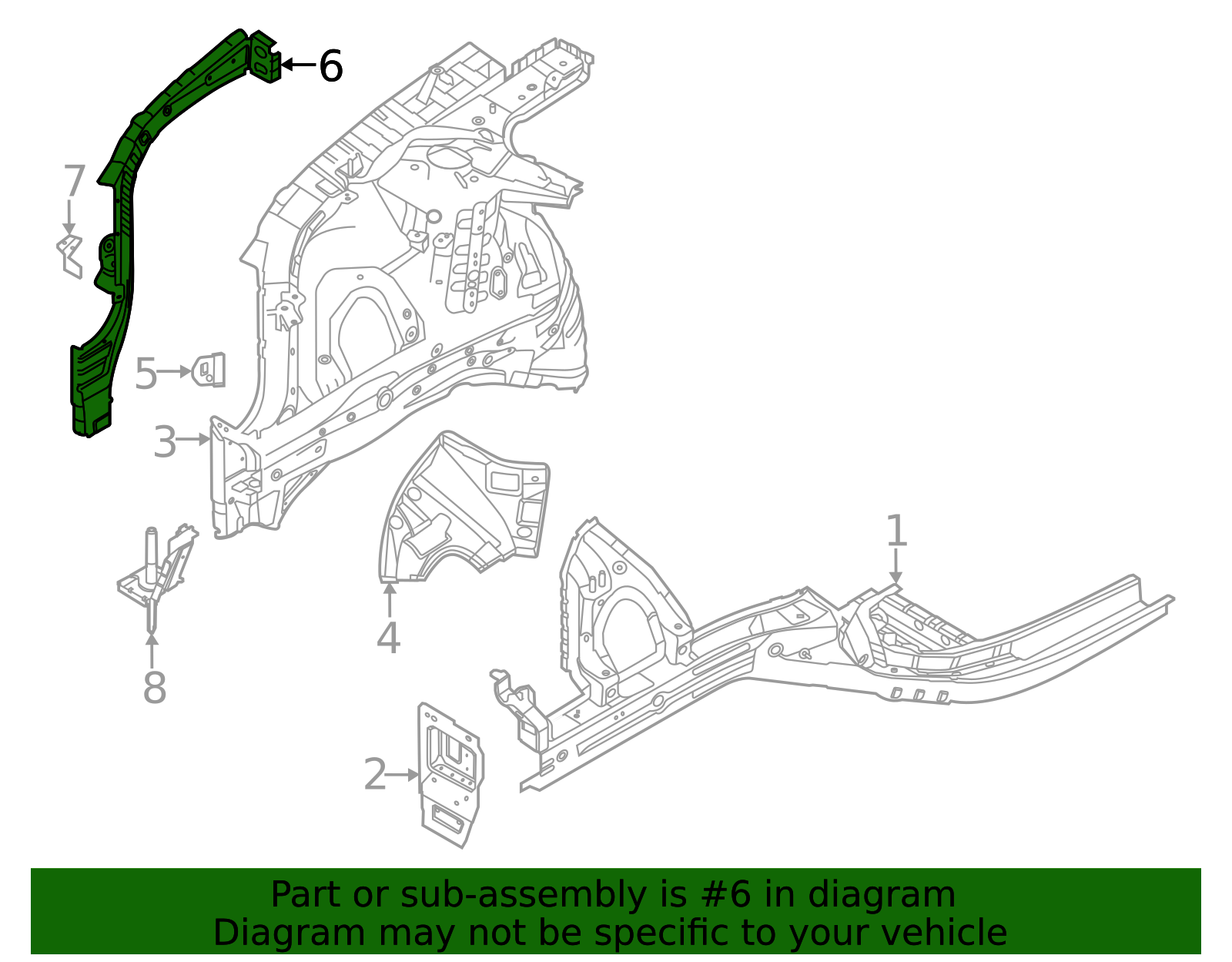 64583-P2500 - Apron Panel 2025 Kia Sorento | Kia.Parts Store