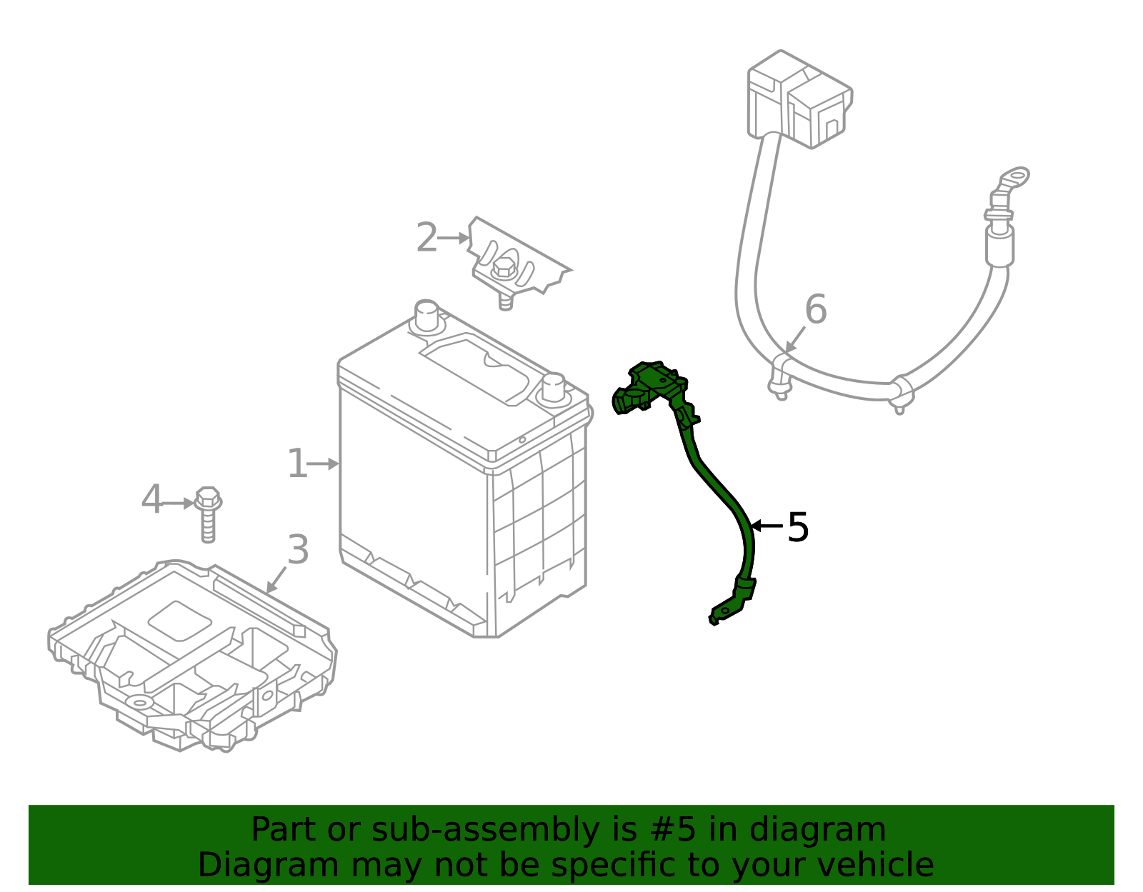 Battery Cable 37180-GI000 - Reliable Power Connections | AutoNation Parts
