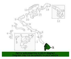 2018-2025 Land Rover Engine Coolant Bypass Hose LR174183 | OEM Parts Online