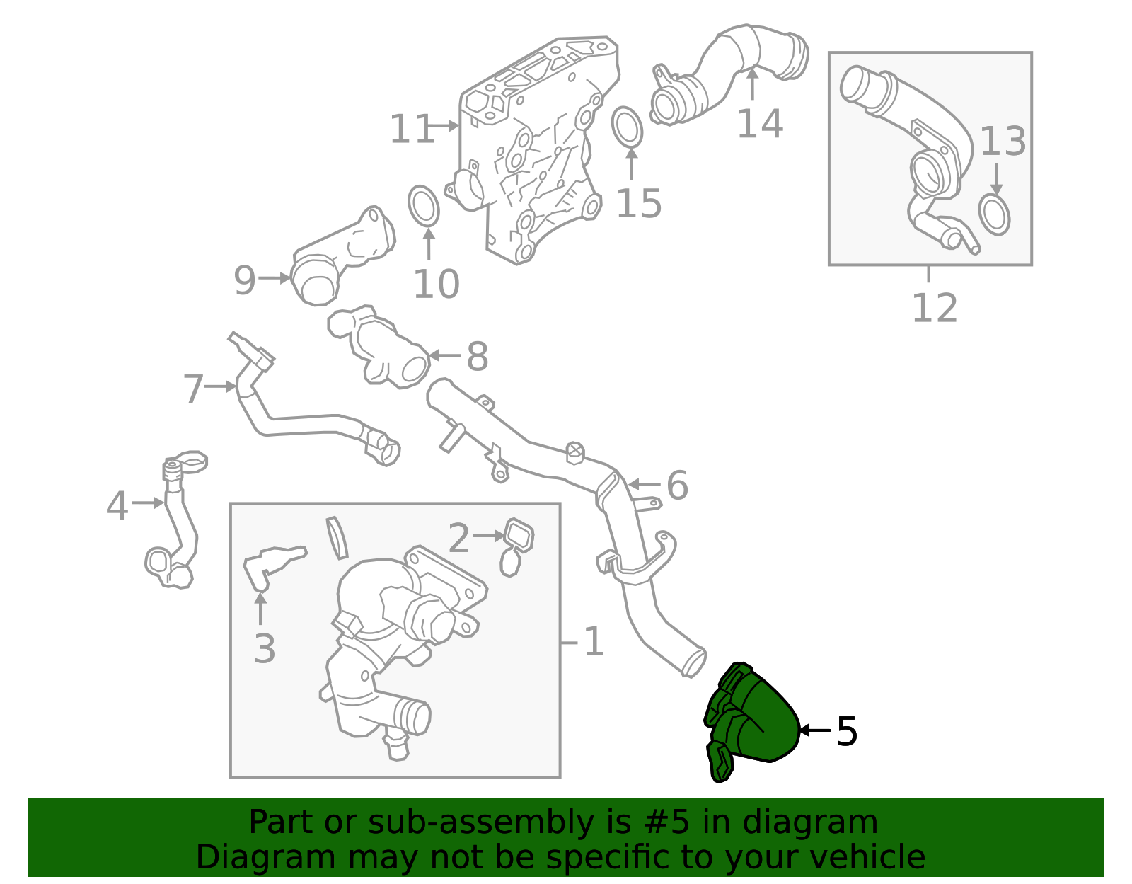 2018-2025 Land Rover Engine Coolant Bypass Hose LR174183 | OEM Parts Online