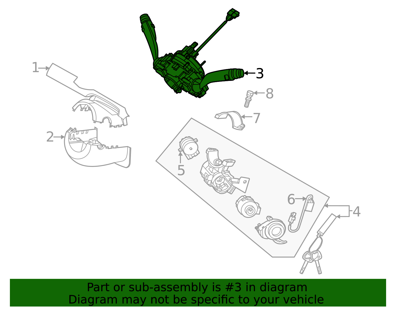 2021-2024 Kia K5 | Multi-Function Switch | 934B2-L2280 | Kia Auto Parts