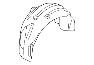51717186730 - 2011-2016 BMW Wheelhouse Liner (51-71-7-186-730) | BMW of ...