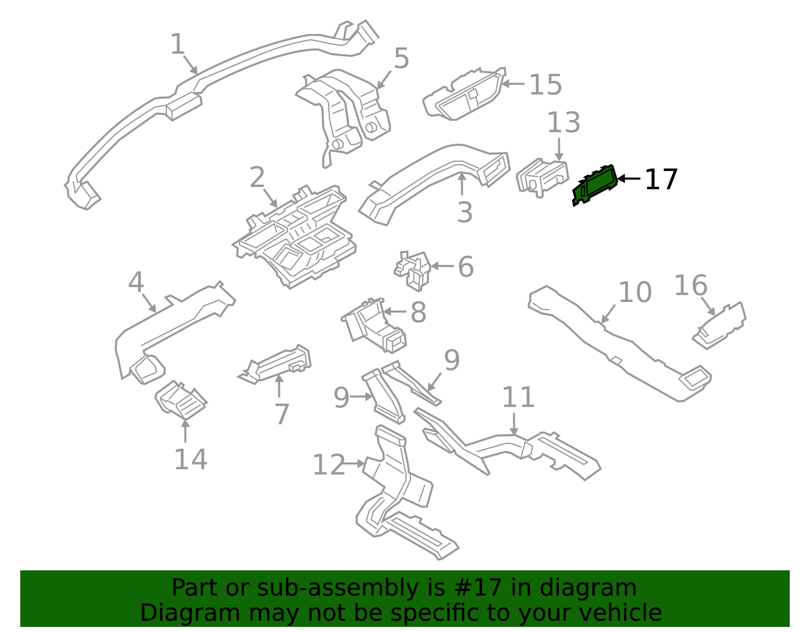 2020-2025 Ford Escape | Outer Molding | LJ6Z-78045C08-AA | Walls' Ford ...