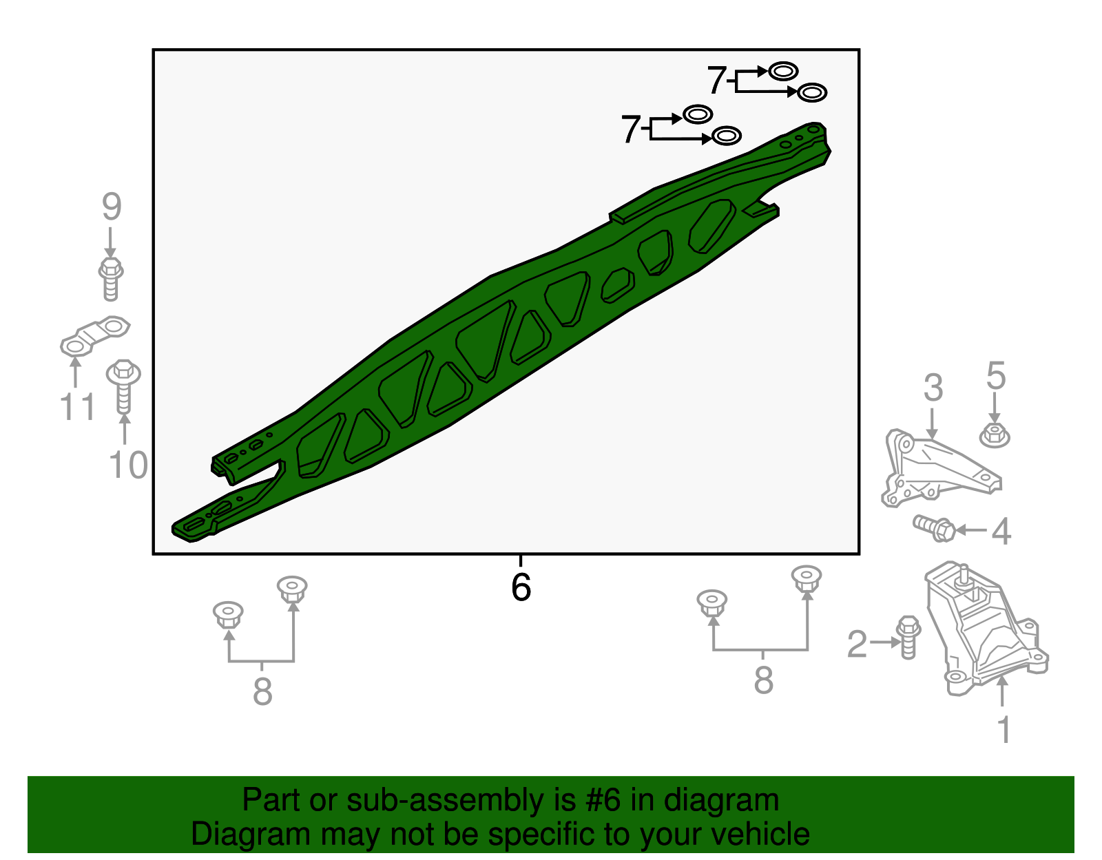 NA5F-39-710B - Mazda Center Bar 2016-2025 Mazda MX-5 Miata ...