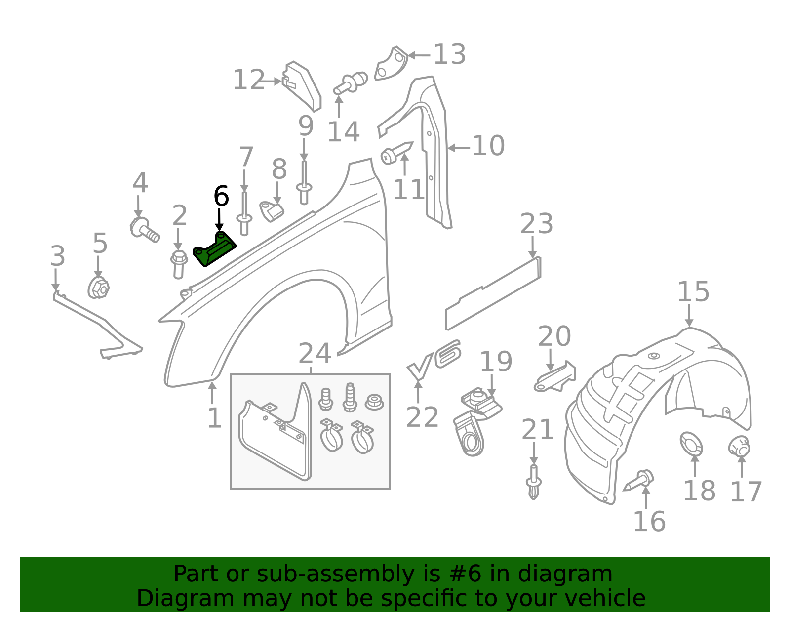 8T0-821-468-A - High-Quality Fender Bracket for 2008-2017 Audi ...