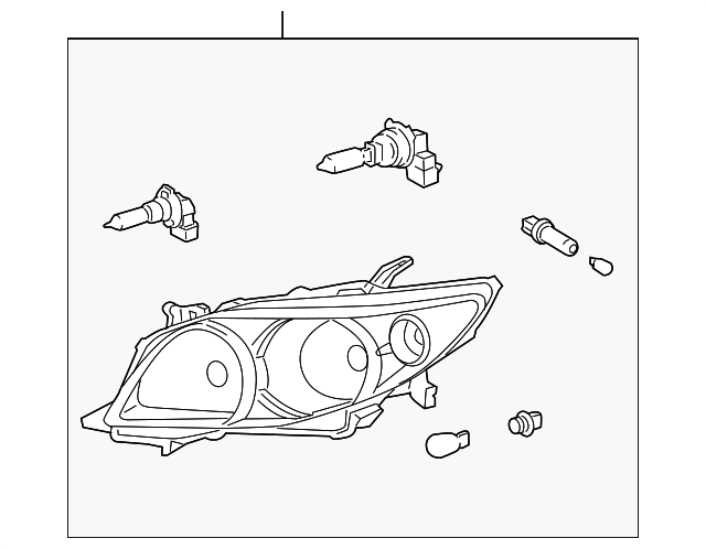 8111002670 - Toyota Headlamp Assembly 2009-2010 Toyota Corolla ...