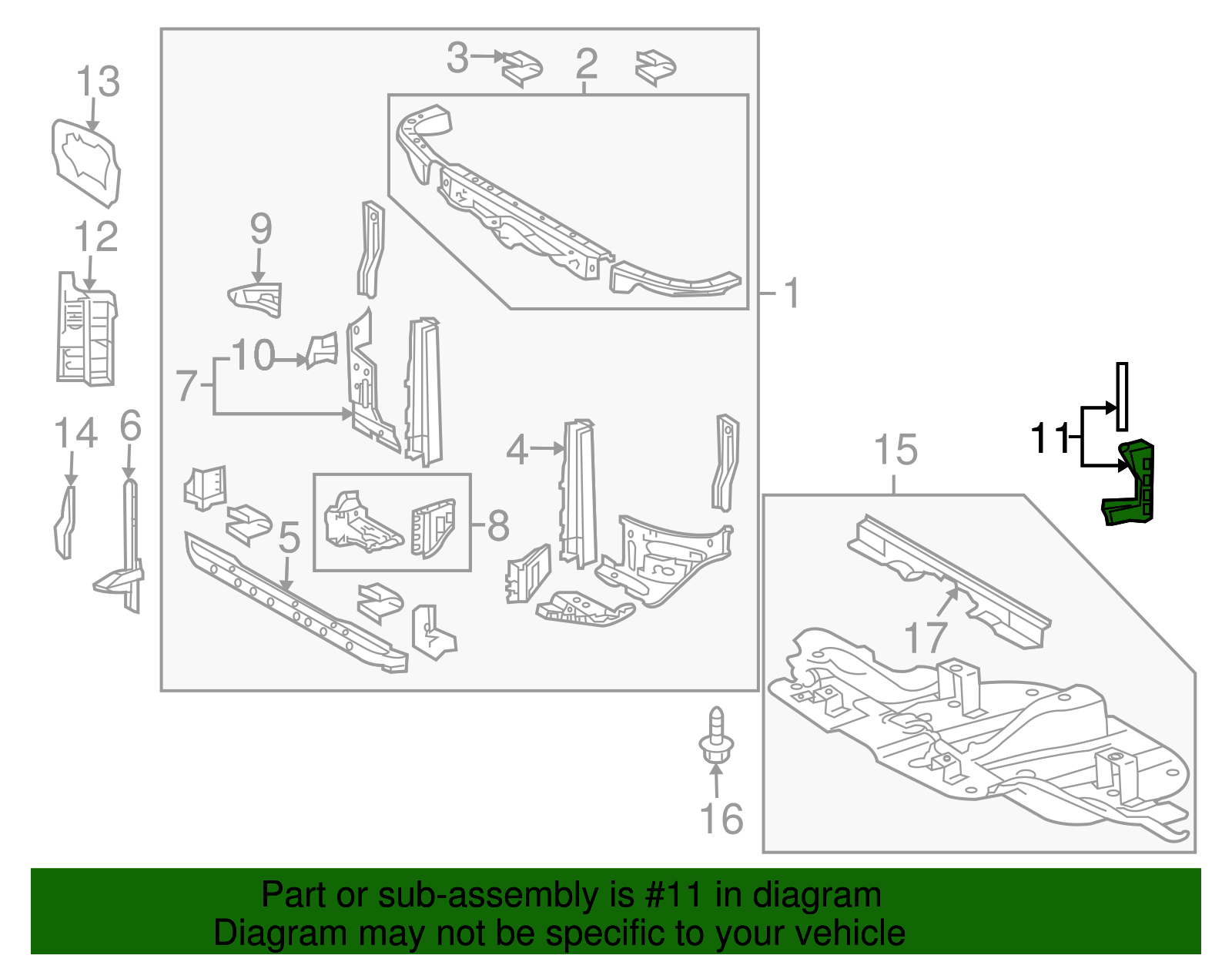 Genuine Toyota Mount Bracket part# 53906-0C010 for 2007-2022 Toyota ...