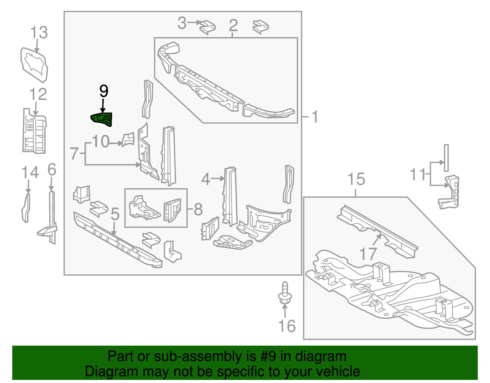 2007-2022 Toyota Mount Bracket 53258-0C010 | Toyota Parts Center