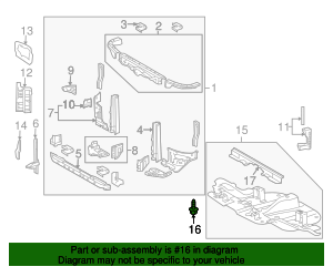 Genuine Toyota Splash Shield Bolt part# 90119-A0169 for 2003-2025 ...
