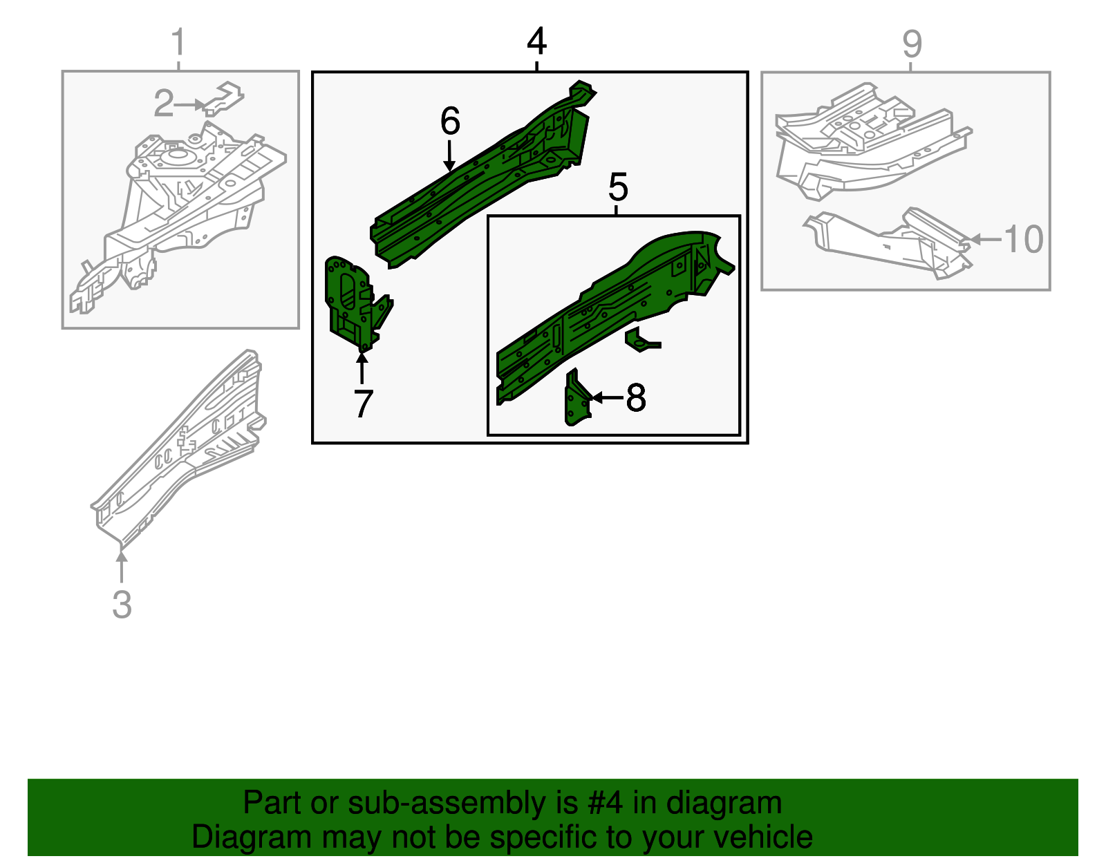 KB7W-54-31XB - Lower Rail Assembly 2017-2025 Mazda CX-5 | Mazda-Parts