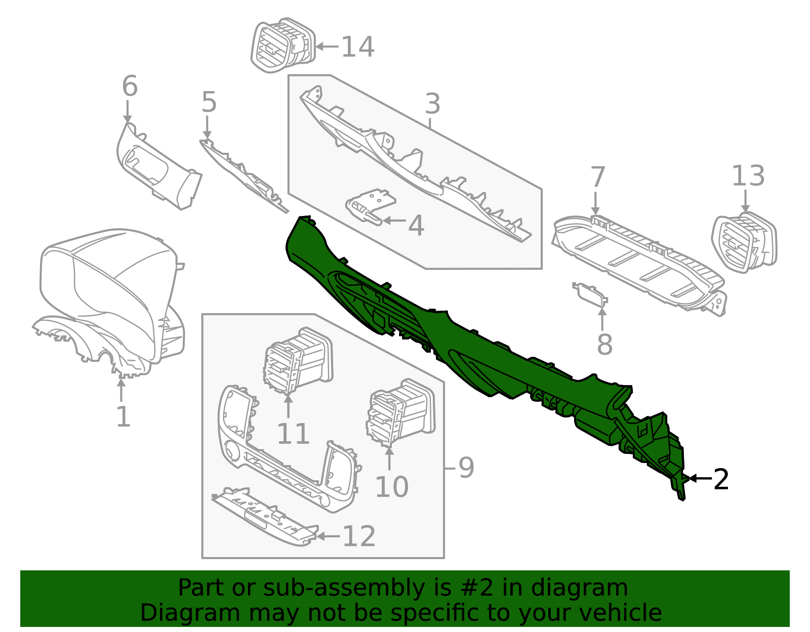 Center Panel 84760-K2000-TGG | MotorMotor