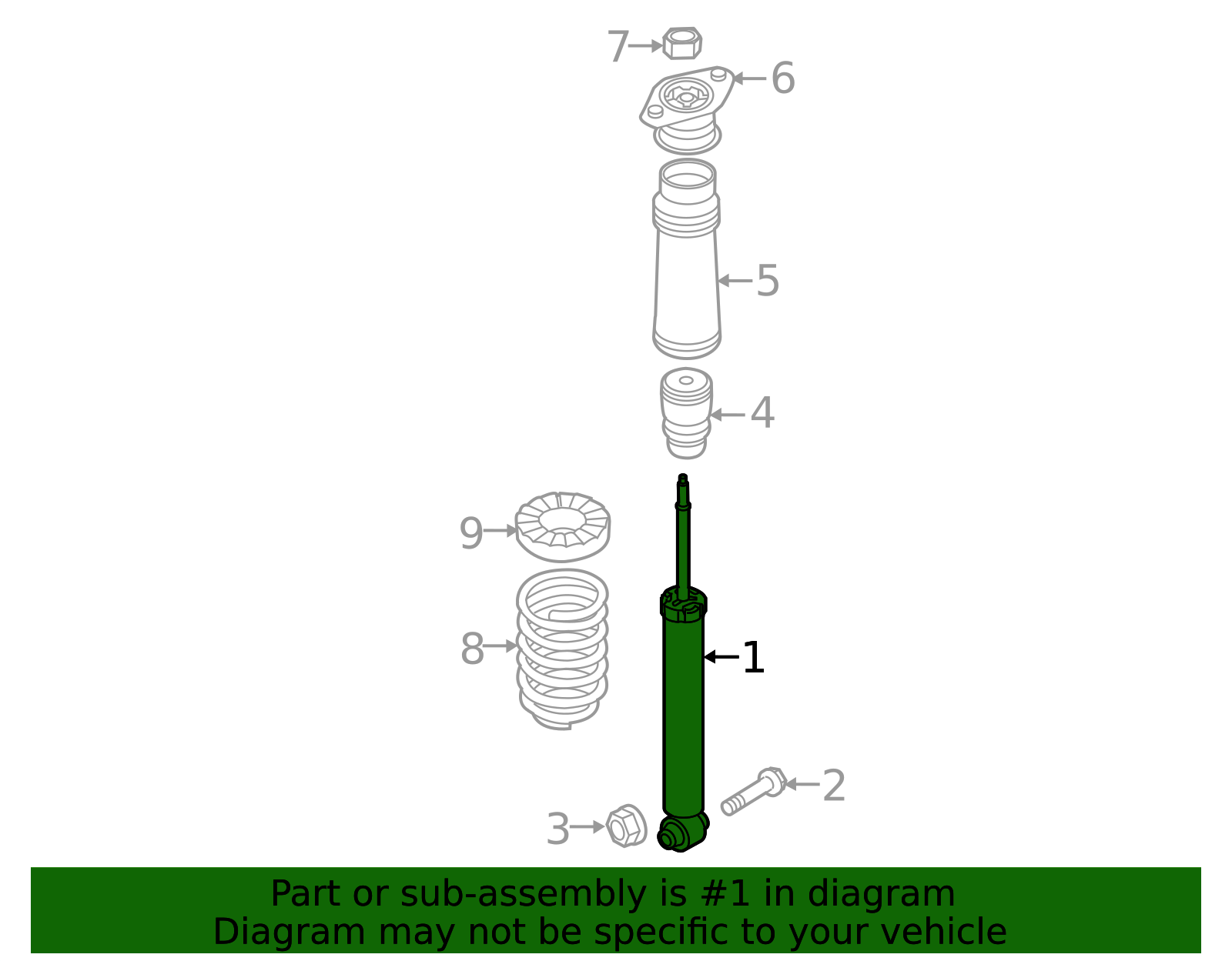 55311-2S411 - Shock 2011-2013 Kia Sportage | Kia.Parts Store