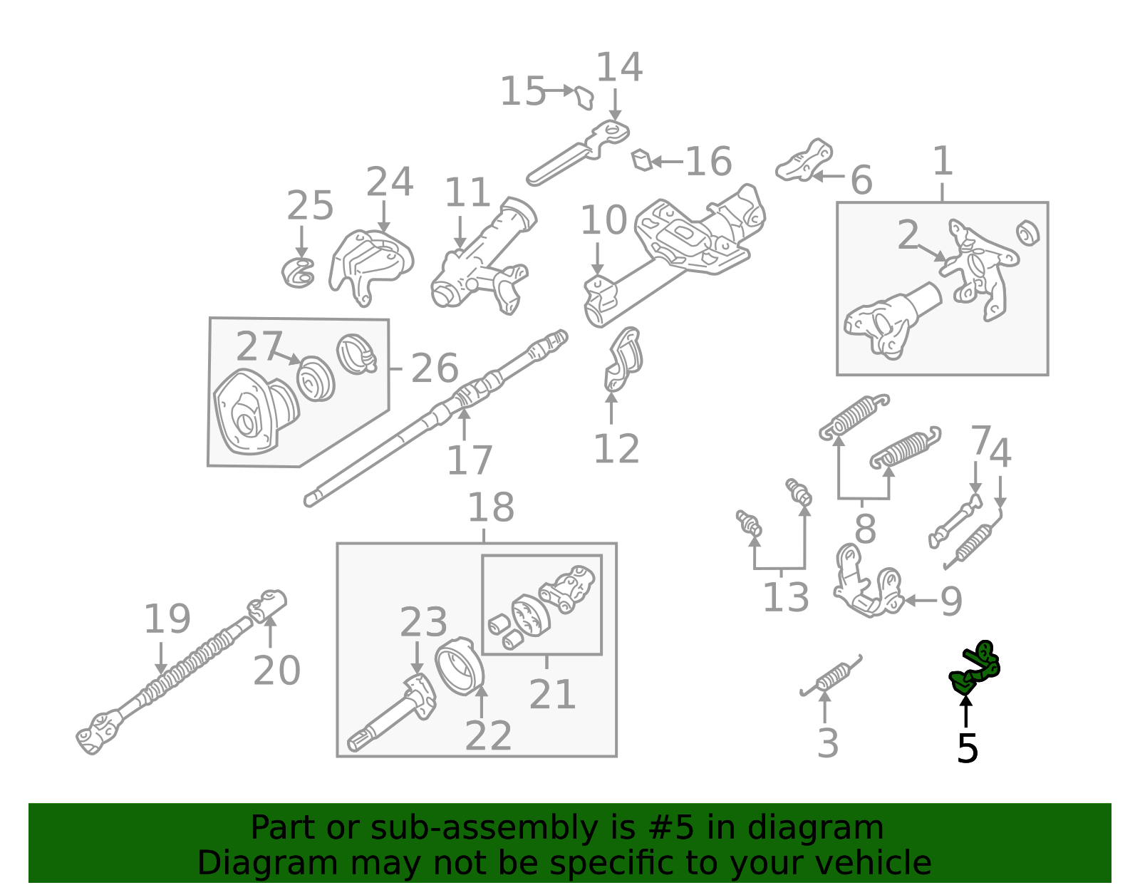 45880-60030 - Tilt Lever Toyota Parts Space