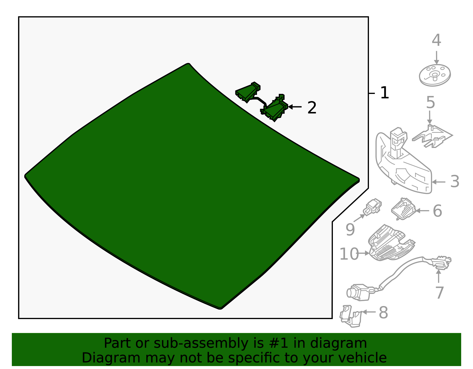 Genuine OEM Windshield | 213-670-32-03 | Fits Select 2021-2023 Mercedes ...