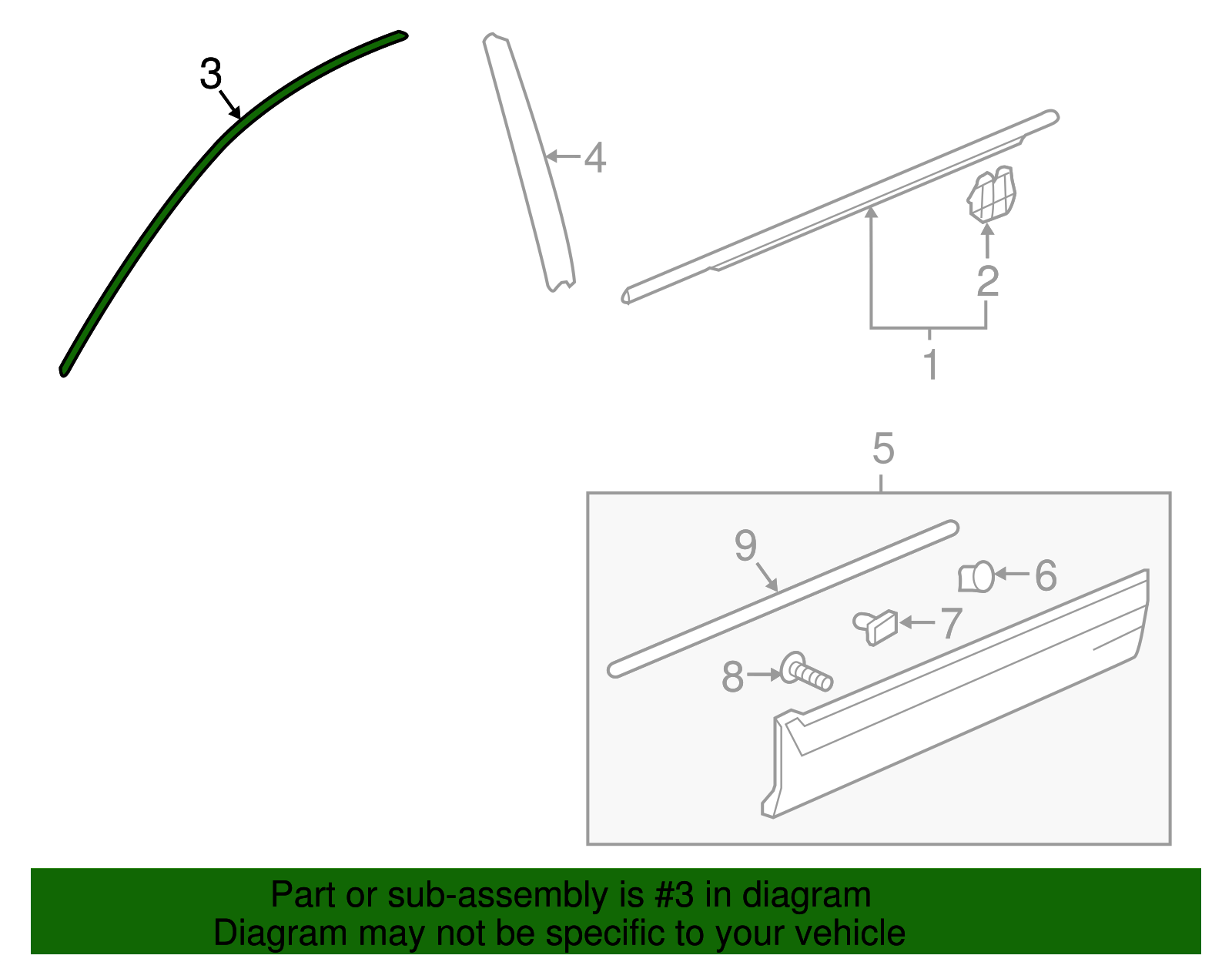 72425-TLA-A01 - Upper Molding 2017-2022 Honda CR-V | Honda Parts Online
