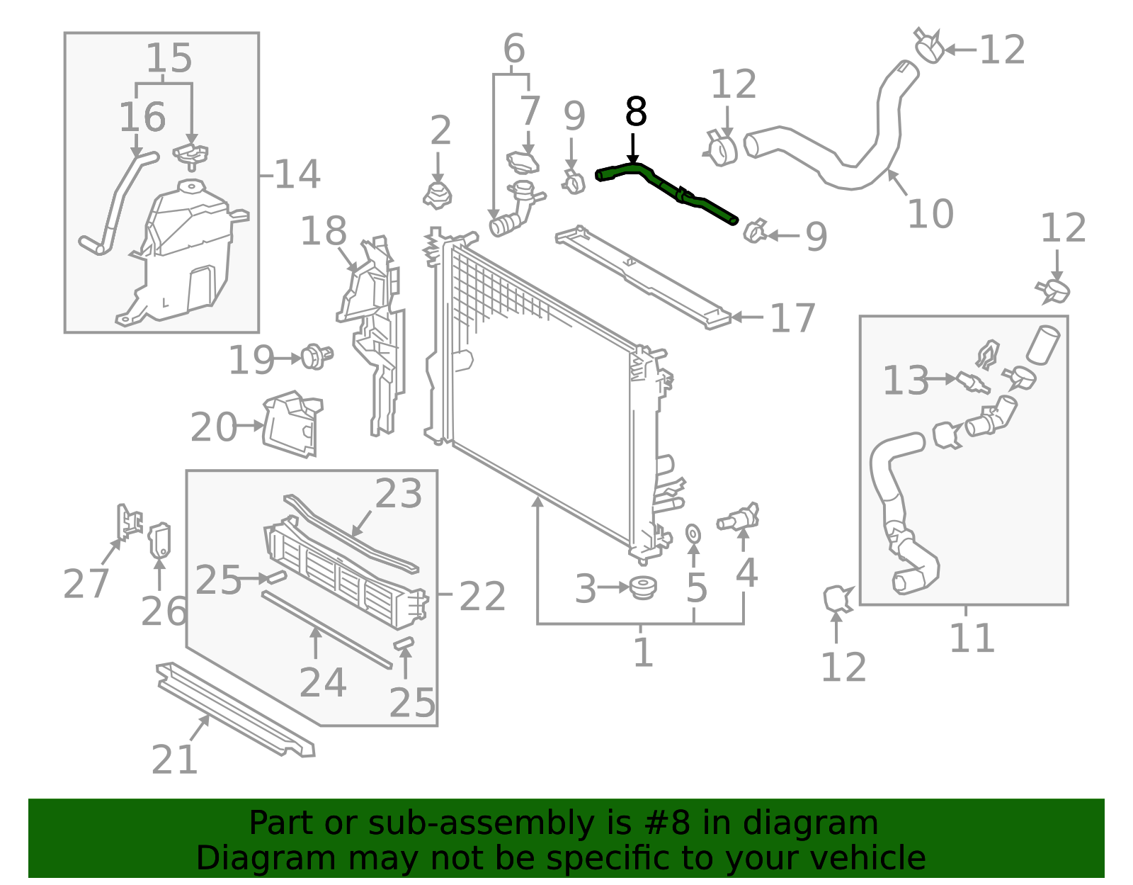 2018-2025 Toyota By-Pass Hose 16282-F0021 | MotorMotor