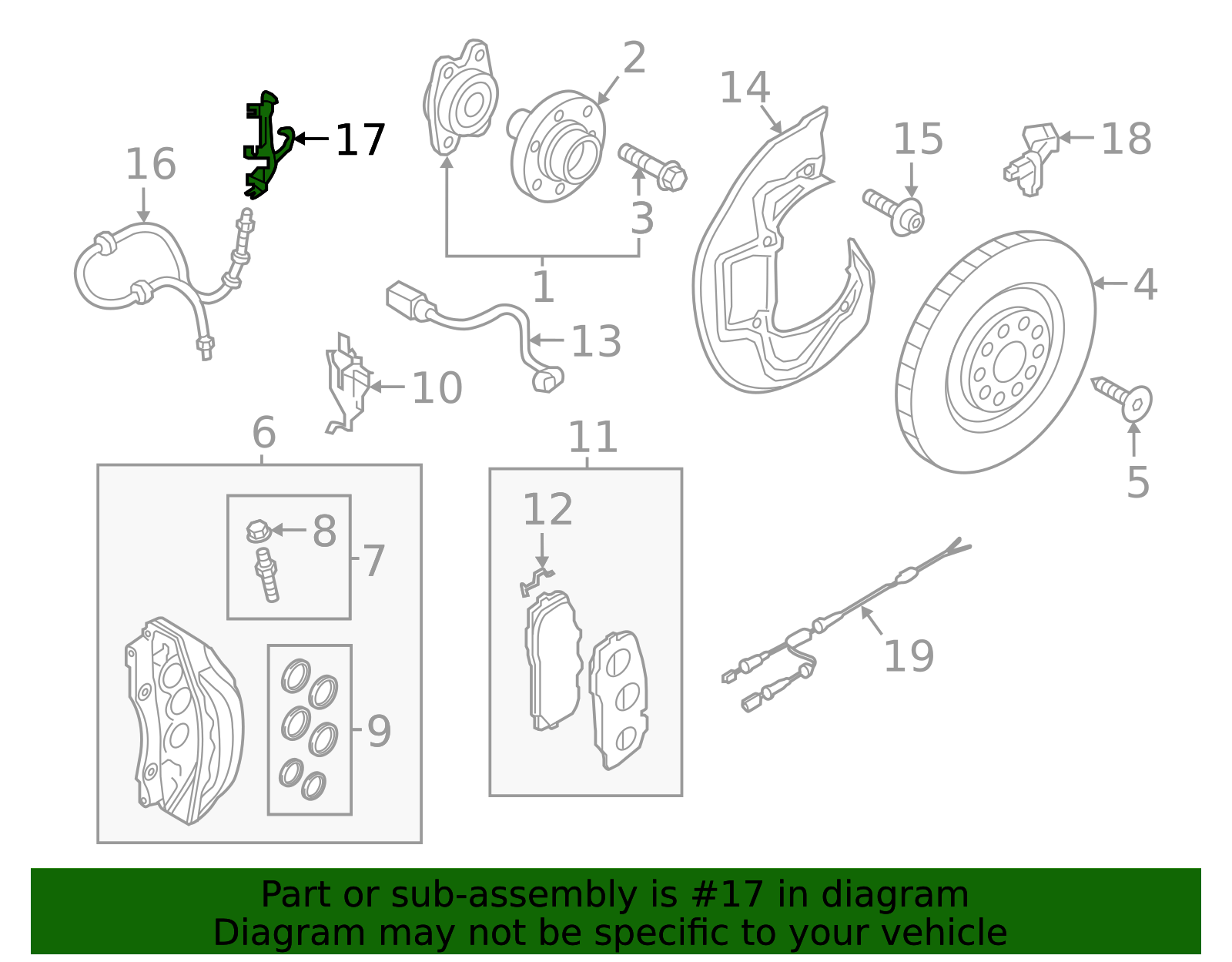 4K0-611-845-K - Lower Bracket 2019-2025 Audi | Audi OEM Parts