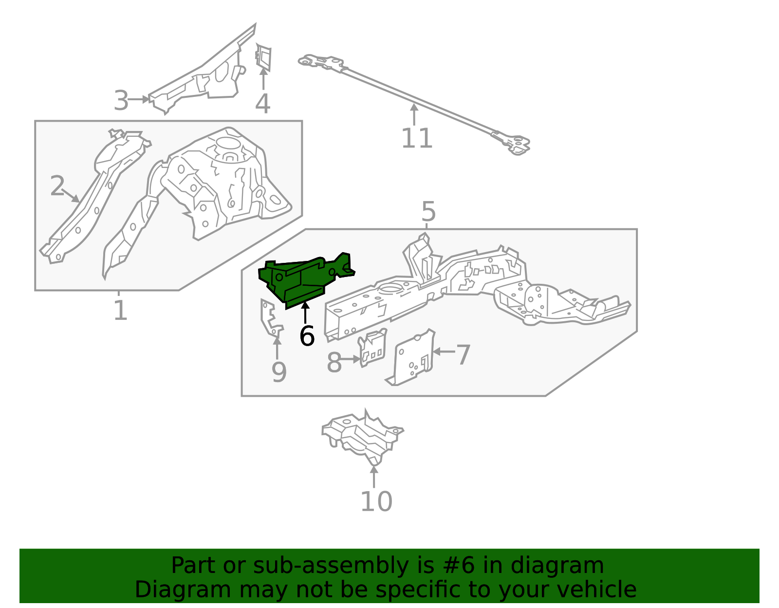 04609-T2A-A00ZZ - 2013-2017 Honda Accord - Bracket Set L Front Bumper ...