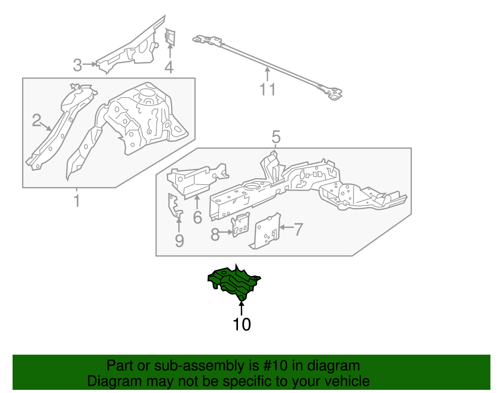 60630-T2A-A00ZZ - Battery Tray 2013-2017 Honda Accord | Honda Parts Online