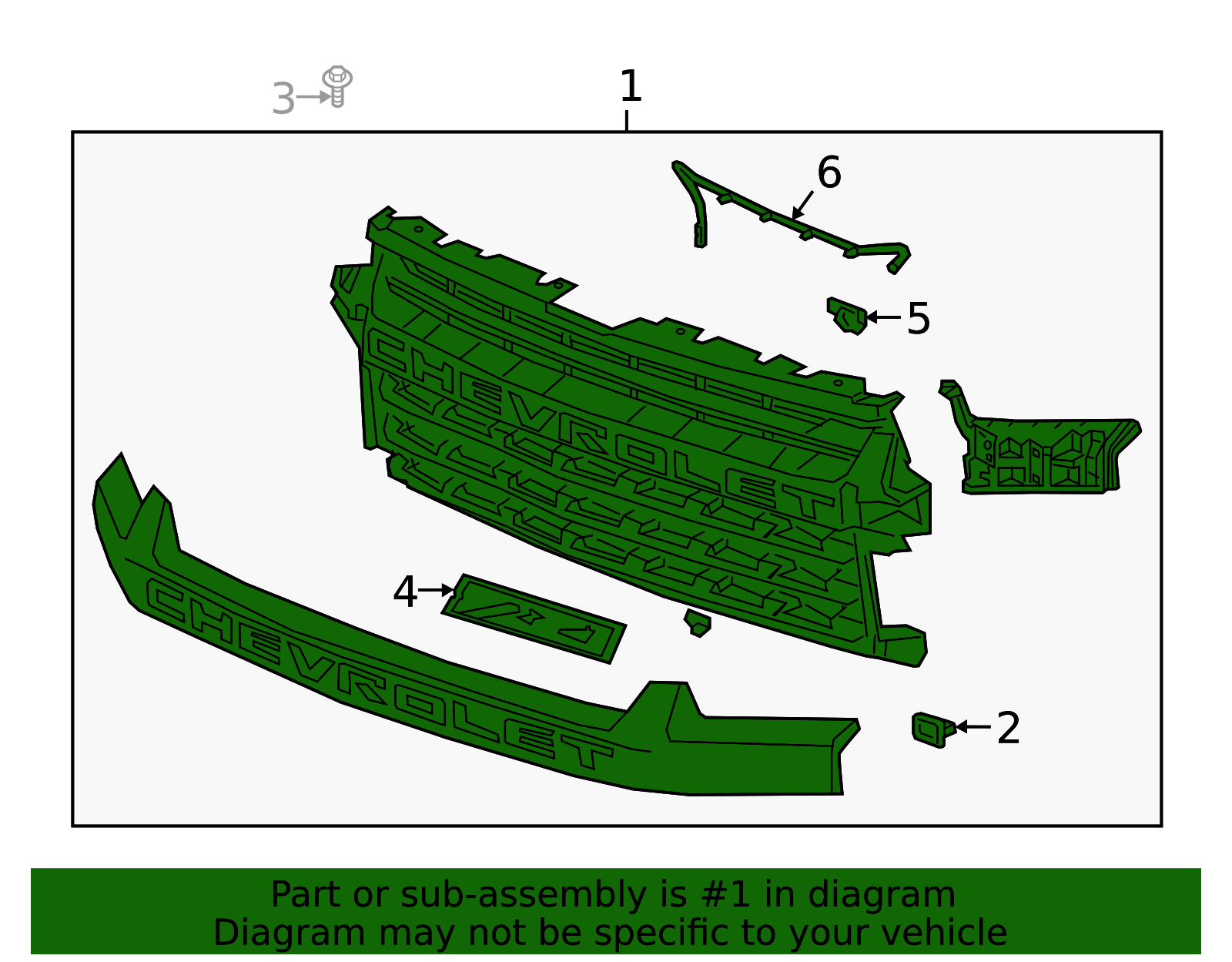 2020-2023 Chevrolet Bright Chrome Front Grille 84670267 GM ...