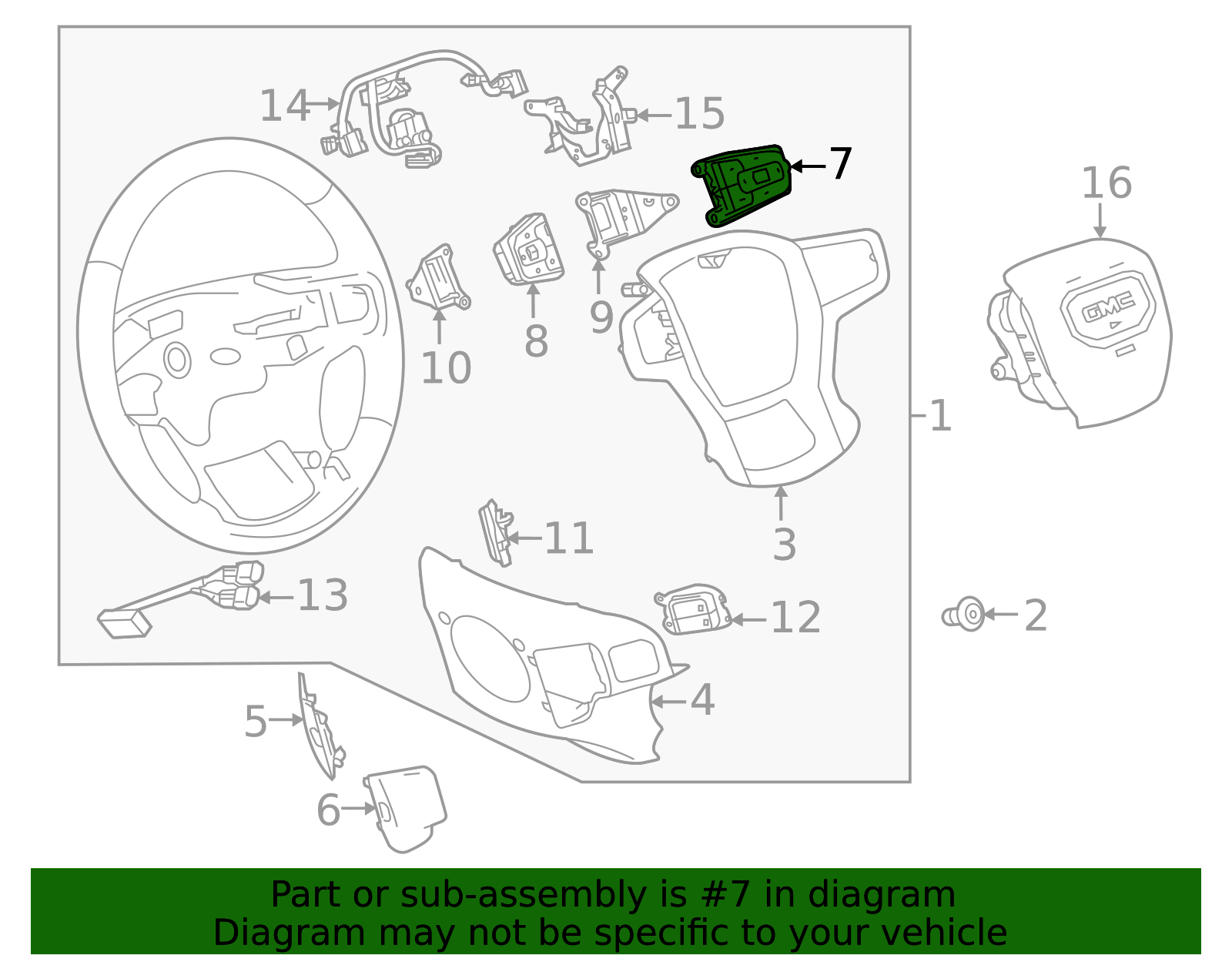 2021-2025 GM Audio Switch 13553604 | Applegate Chevrolet Parts