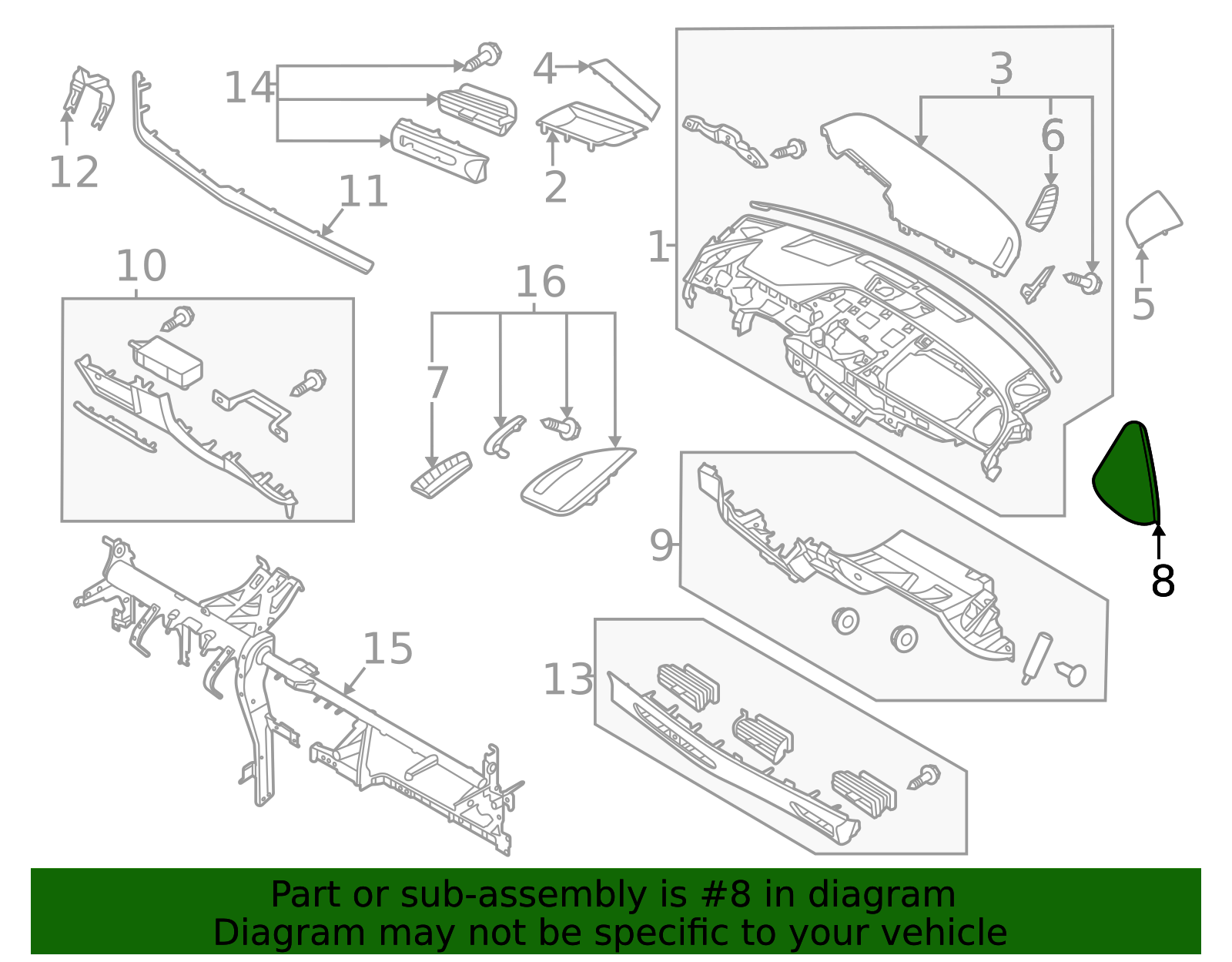 Hyundai - 84785-L0000-YTH - Side Cover - 2020-2022 Hyundai Sonata | OEM ...