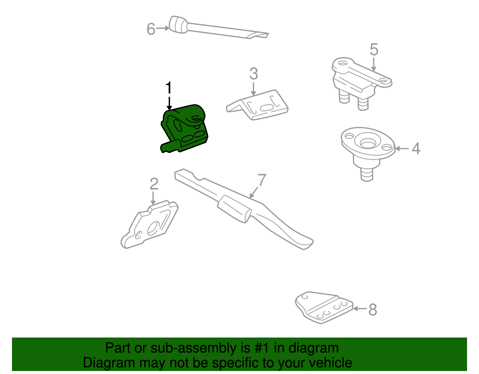 1996-2005 GM Engine Mount 15138296 | Capital Chevy Parts