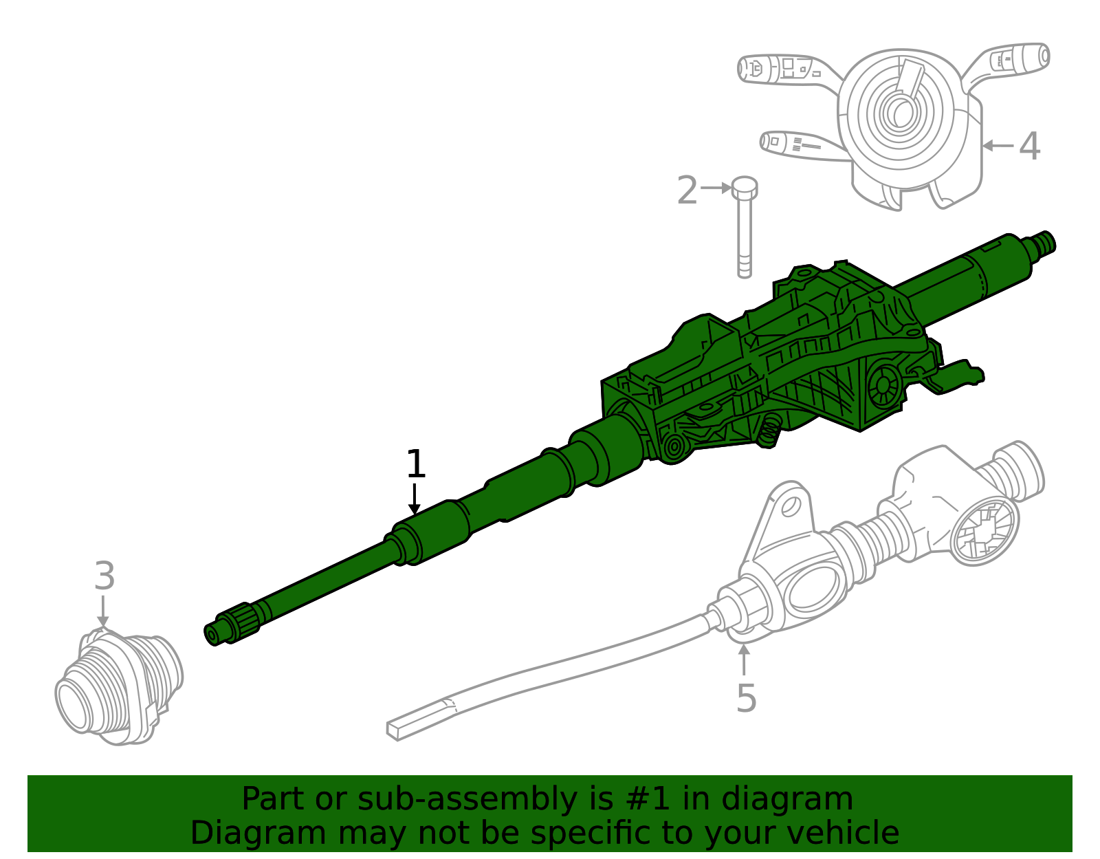 206-460-14-00 - Column Assembly 2022-2025 Mercedes-Benz | Mercedes-Benz ...