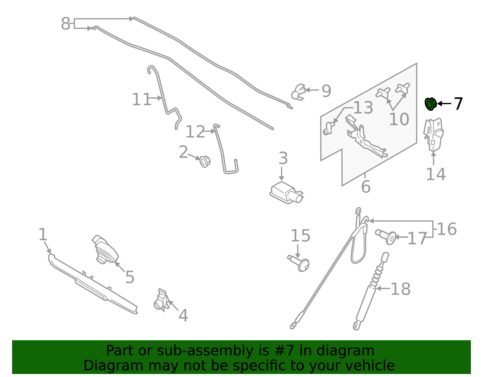 Genuine OEM Ford Part - Wiper Motor Nut -W707137-S440 | Genuine OEM ...