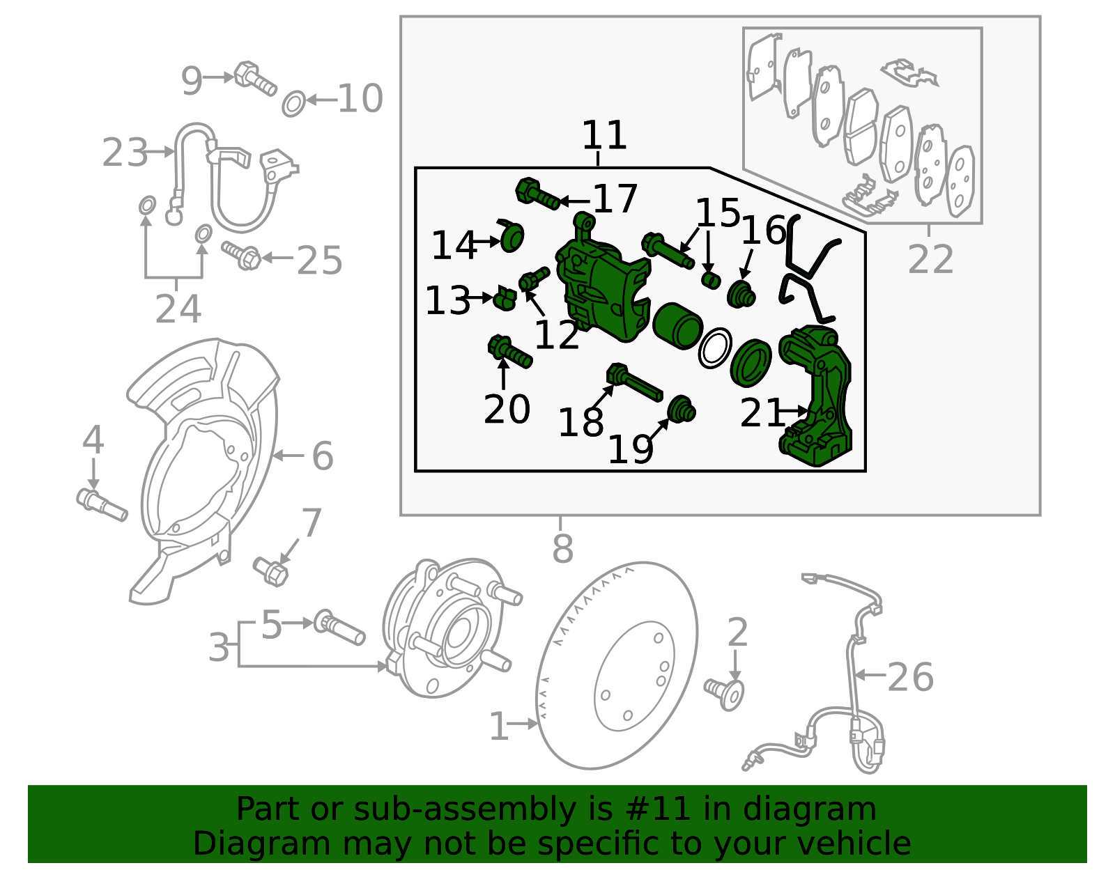 2017-2020 Hyundai Elantra Caliper 58180-F2A00 | MotorMotor